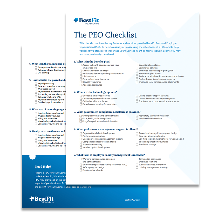 PEO Checklist
